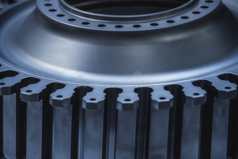 Jet Engine Gear Wheels, Industrial Background. Stock Image - Image of ...