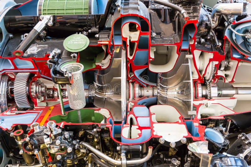 Jet engine inside. stock image. Image of aviation, engineering - 84108639