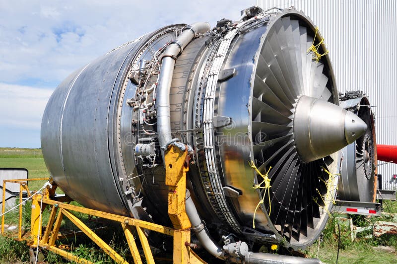 Jet engine maintenance stock photo. Image of commercial - 15558820
