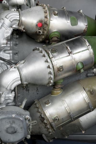 Jet engine parts stock photo. Image of mechanical, pipes - 13550104