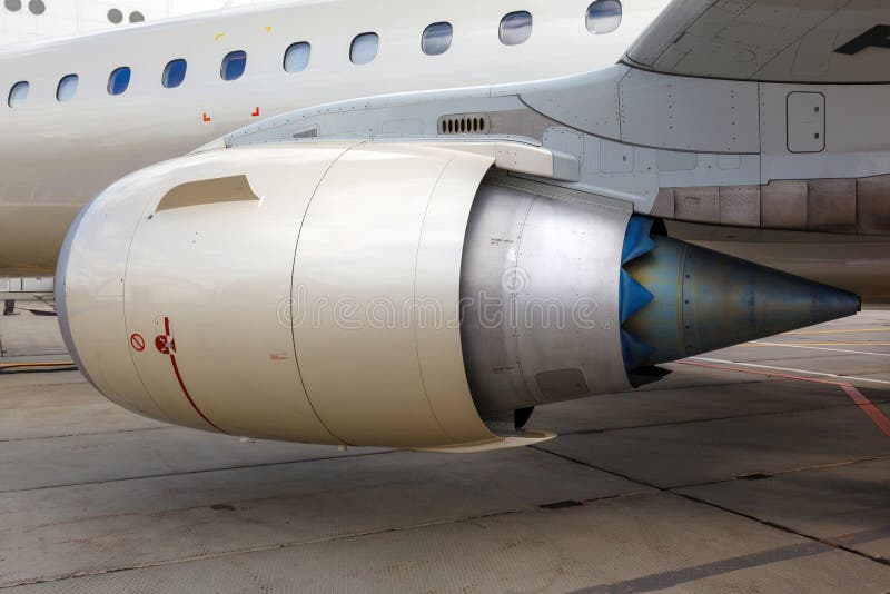 Jet engine passenger plane stock photo. Image of private - 27247116