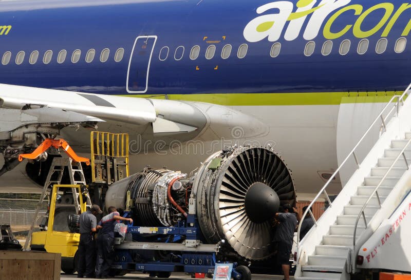 Jet engine repair editorial photography. Image of locka - 26695702