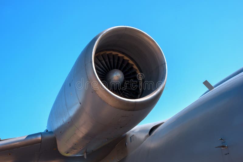 The Jet Engine of the Russian Plane is an 72. Stock Image - Image of ...