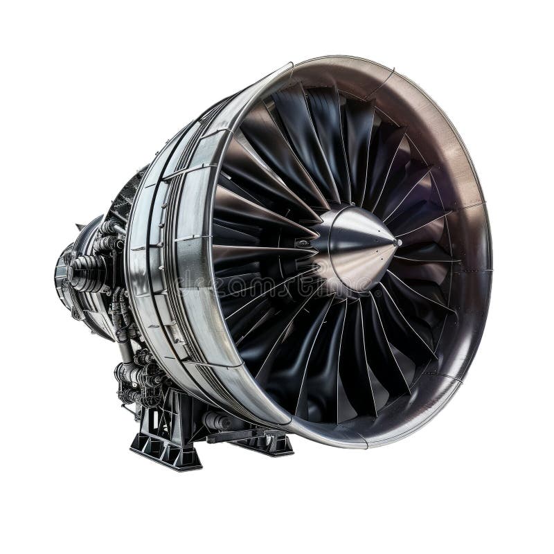 Jet Engine Turbine Spinning with Blur Effect Stock Photo - Image of ...