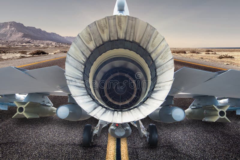 Jet Engine in the Starting Line Stock Photo - Image of line, aerospace ...
