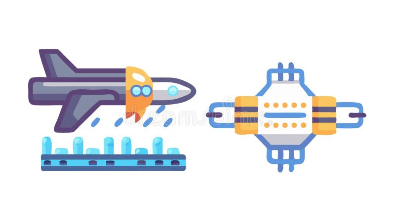 Jet Engine Technology Power System, Vector Design Generative AI Stock ...