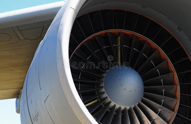 Jet engine turbine blades stock image. Image of airplane - 24525411