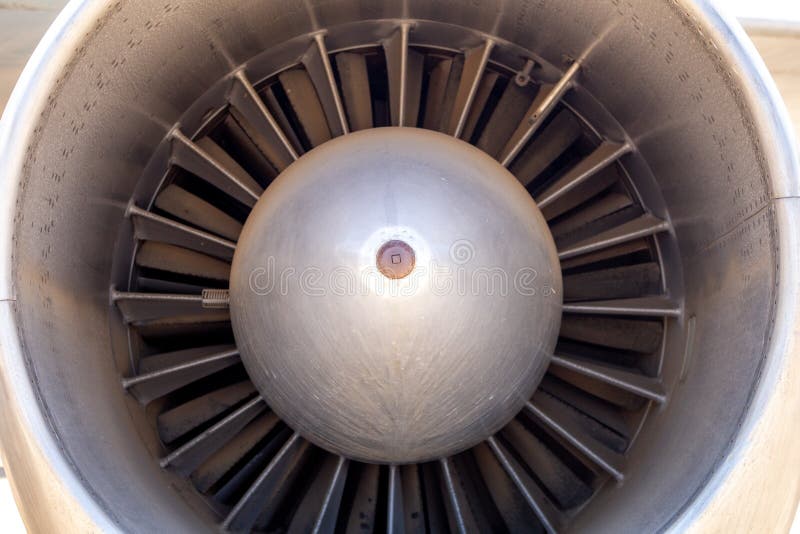 Inside Of The Jet Turbine Engine Stock Photo - Image of equipment ...