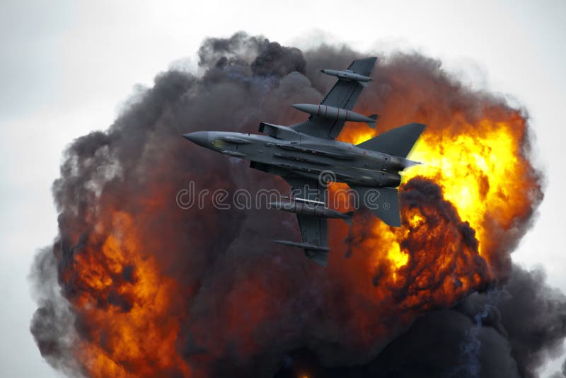 Jet fighter stock image. Image of flight, explosive, flame - 34161231