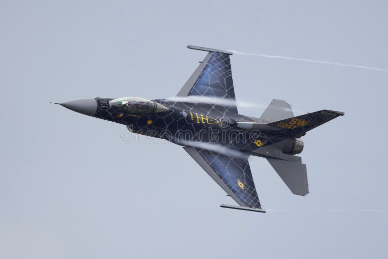 Jet Fighter Flyby at an Air Show Editorial Stock Image - Image of show ...