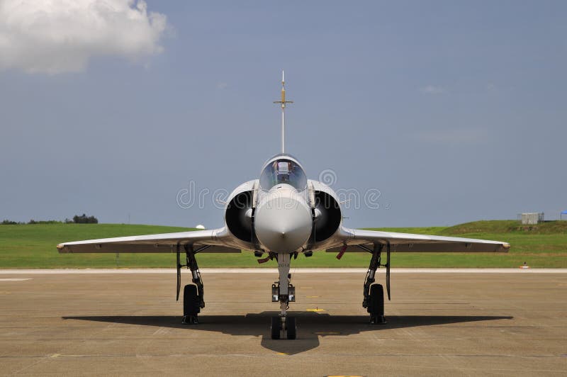 Jet fighter front view. stock image. Image of force, frontview - 42740069