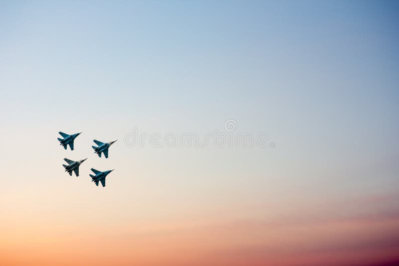 Jet Fighters at the Airshow Moving Upward Stock Image - Image of move ...