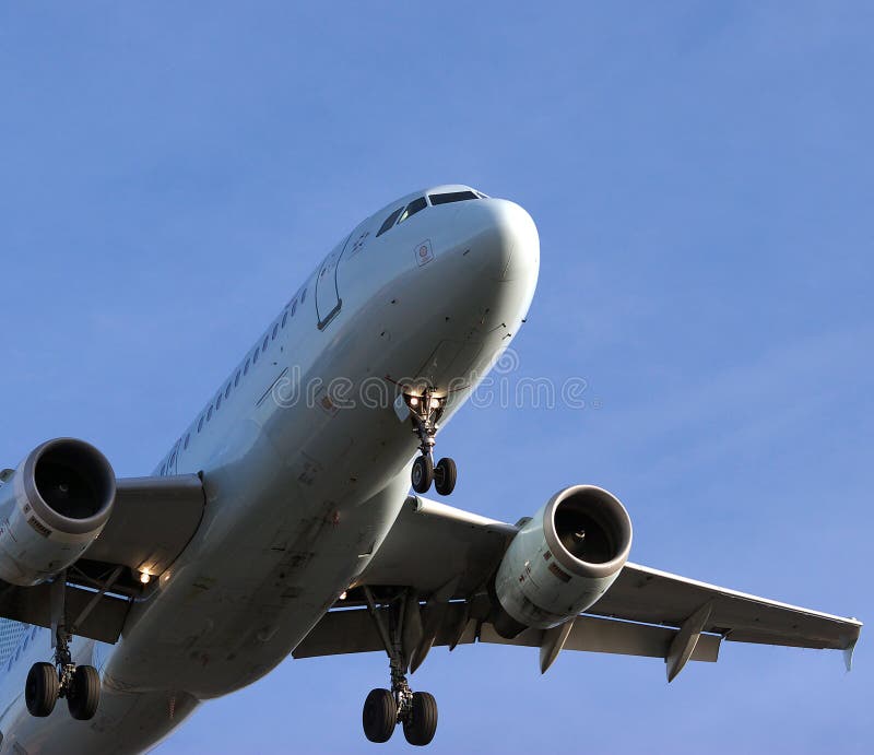 Jet on Final Approach stock image. Image of runway, flight - 1976803