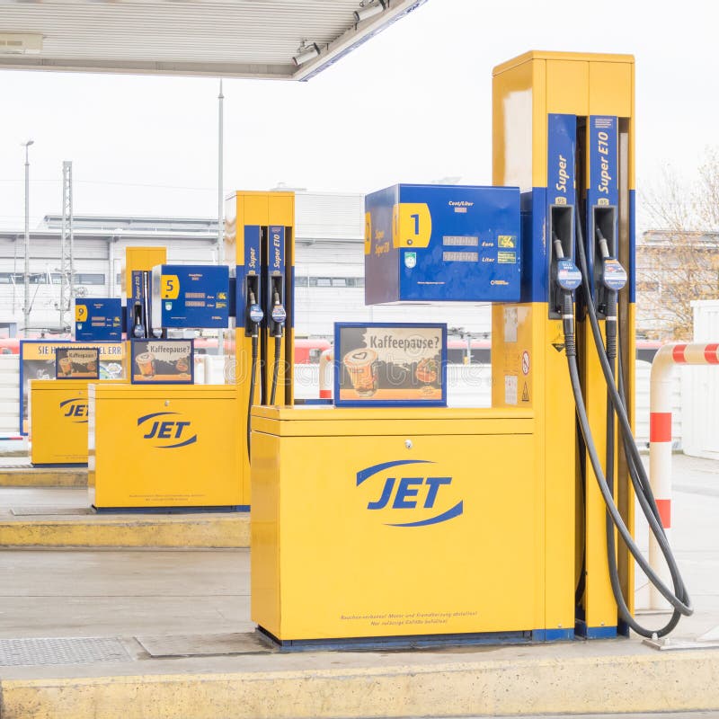 Jet gas pumps editorial stock photo. Image of copyspace - 47256368