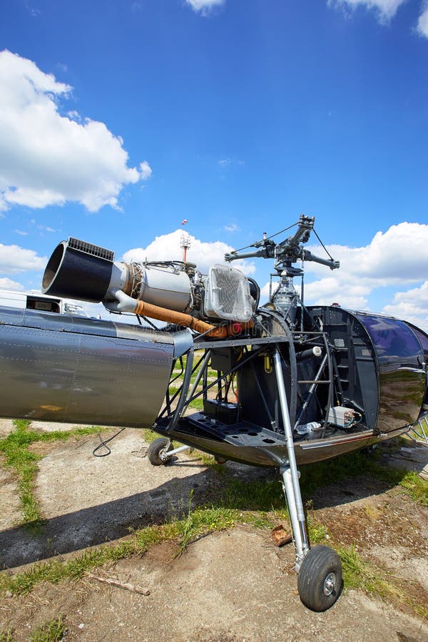 A Jet Helicopter with a Trim on the Engine. Stock Photo - Image of ...