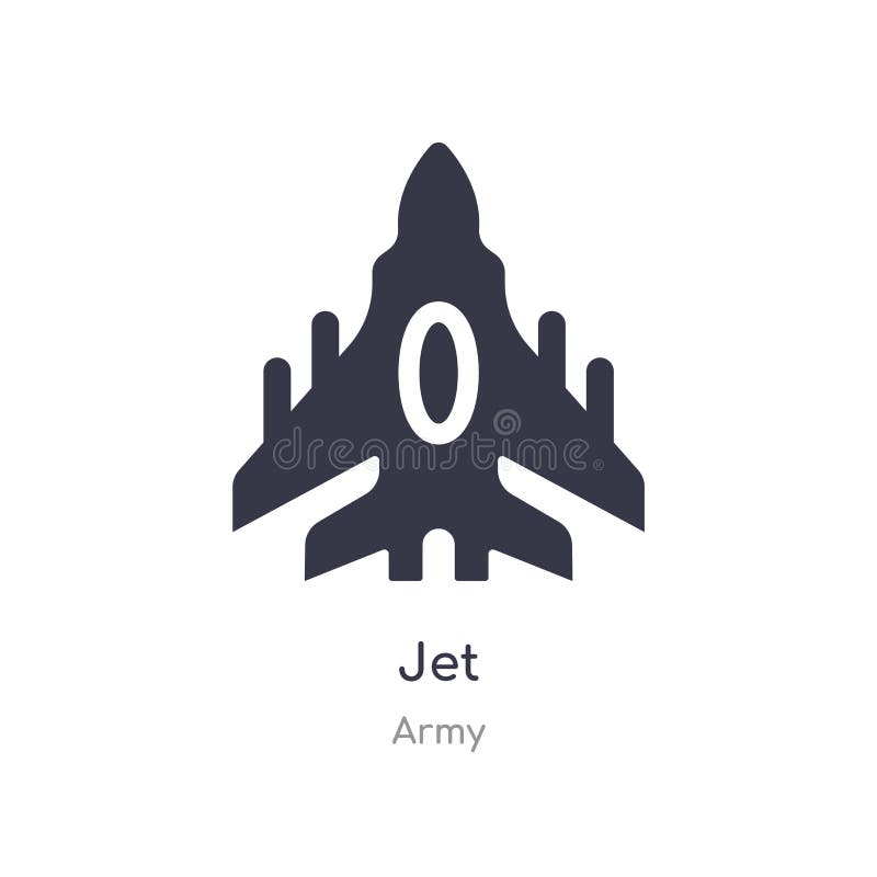 Jet Icon. Isolated Jet Icon Vector Illustration from Army Collection ...