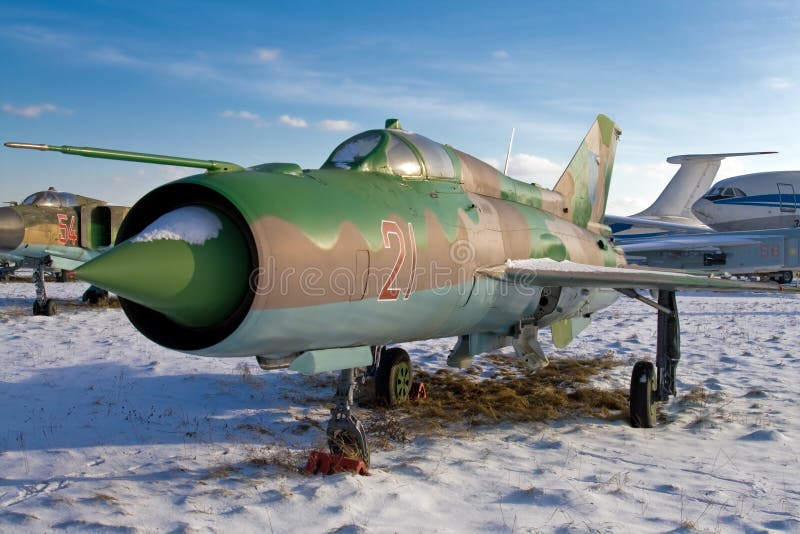 Jet militare fotografia stock. Immagine di militare, sovietico - 7387648
