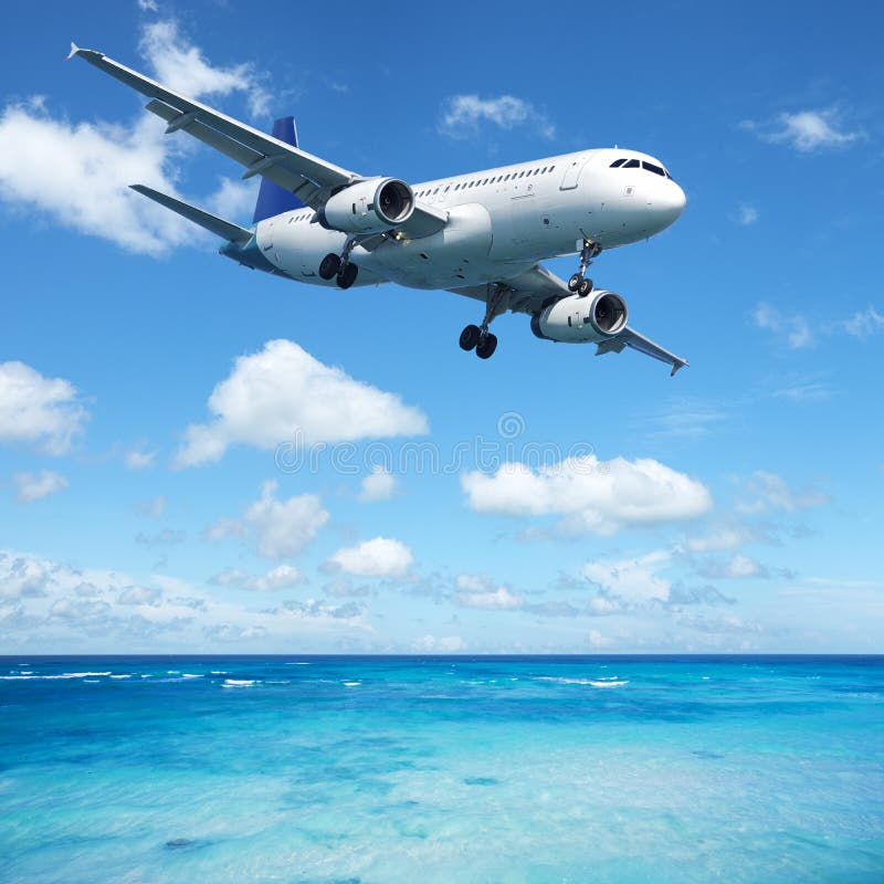 Jet plane stock image. Image of blue, vacation, cloud - 37785473