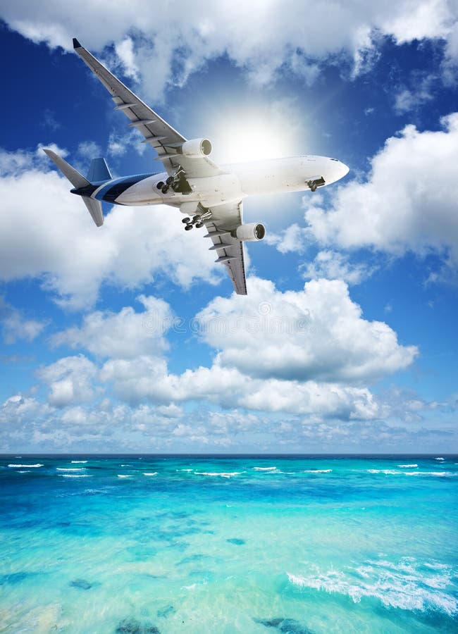 Jet plane stock image. Image of cloud, tropical, airliner - 37785967