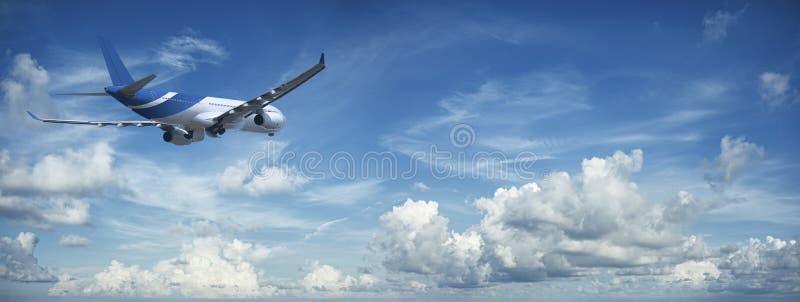 Jet plane in flight stock photo. Image of travel, flight - 20867522