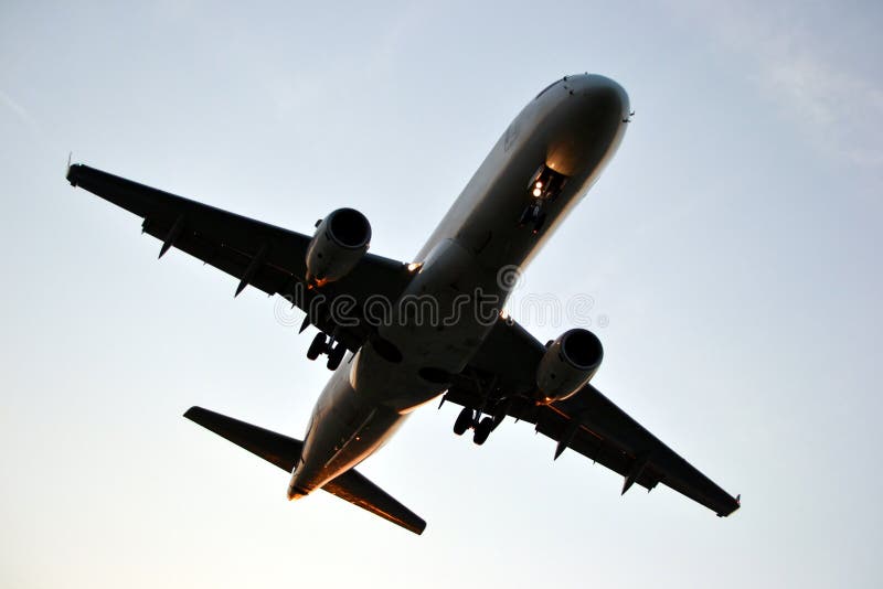 Jet plane, flying stock image. Image of landing, aerospace - 36647019