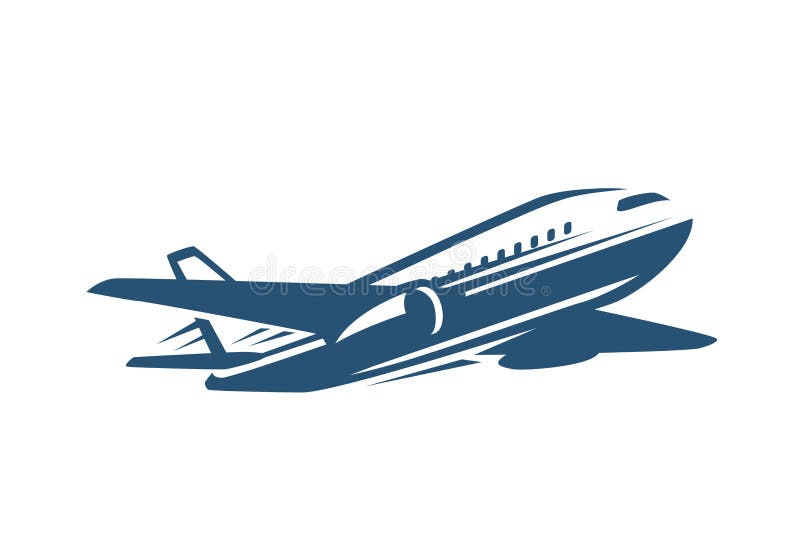 Jet Plane Icon stock vector. Illustration of creative - 120405606