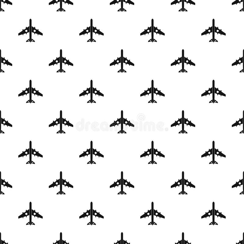 Jet Plane Pattern, Simple Style Stock Vector - Illustration of navy ...