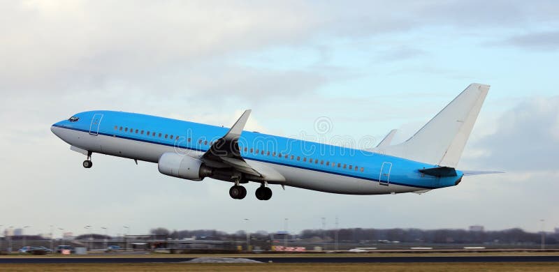 A Jet plane taking off stock photo. Image of clear, colourful - 44077478