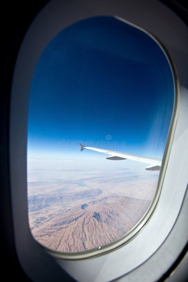 Jeddah City View from Aircraft Window Stock Photo - Image of transport ...