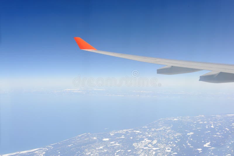 Jet plane wing stock photo. Image of fast, nature, skyline - 24364292