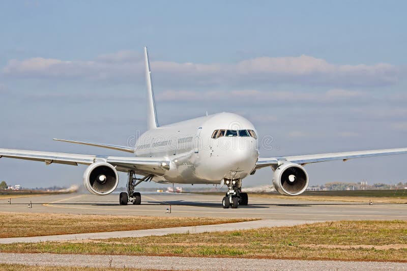 Jet on the runway stock image. Image of cockpit, modern - 22252023