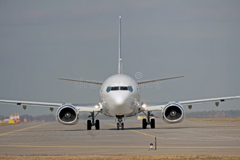 Jet on the runway stock image. Image of plane, summer - 37597877