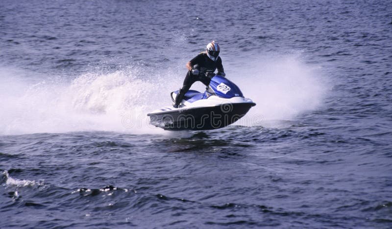 Jet-ski stock image. Image of blue, speed, power, race - 2384299
