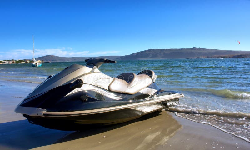 Jet ski on beach stock image. Image of south, nature - 29574389