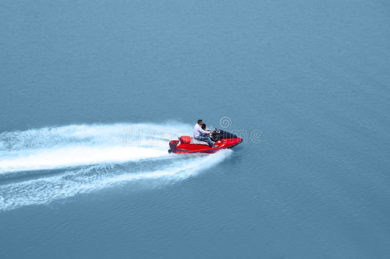 Jet Ski drive stock image. Image of blue, enjoyment, happiness - 23657949
