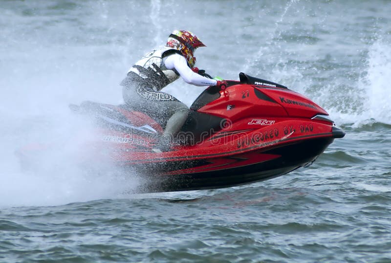 Jet Ski Driver in Attractive Ride-2 Editorial Stock Photo - Image of ...