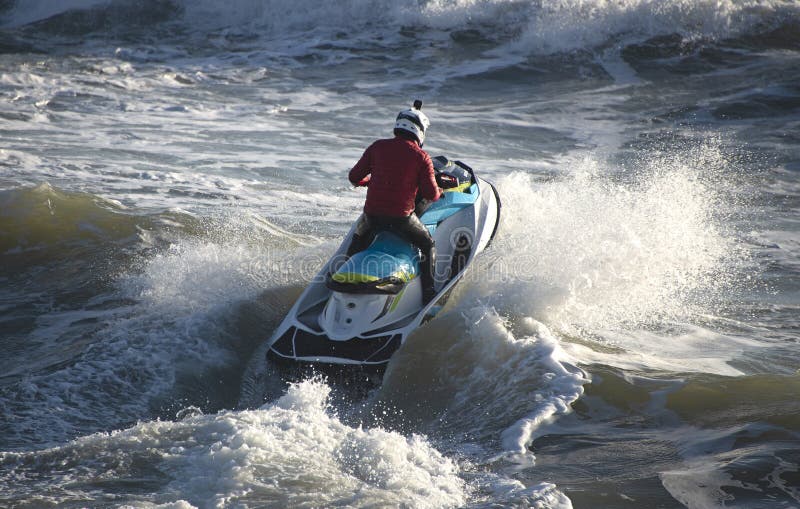 Jet Ski Fun at Bournemouth editorial photo. Image of sport - 193556371