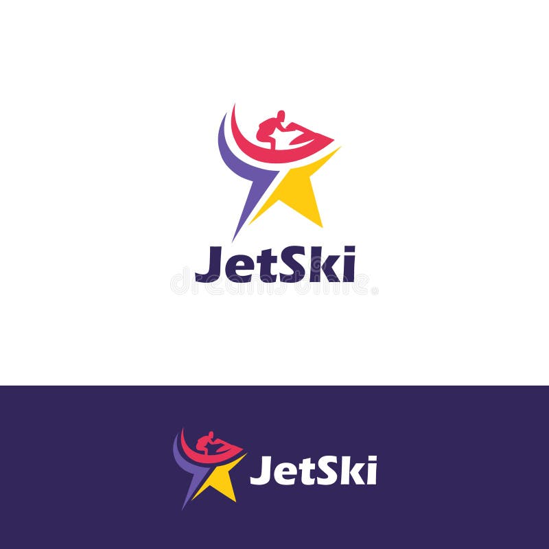 Jet Ski Logo Design Concept Vector Stock Illustration - Illustration of ...