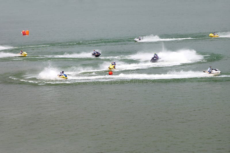 Jet-Ski race stock photo. Image of riding, motorboat - 32248210