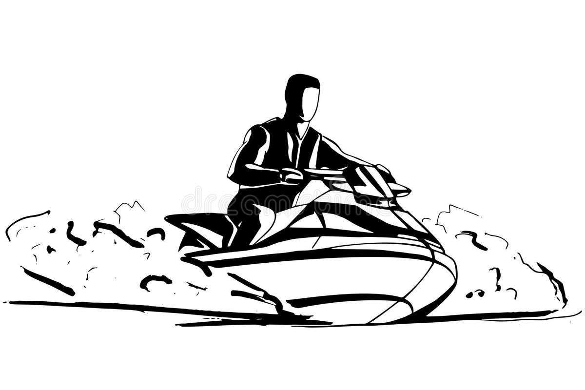Ski Boat Silhouette Stock Illustrations – 1,393 Ski Boat Silhouette ...