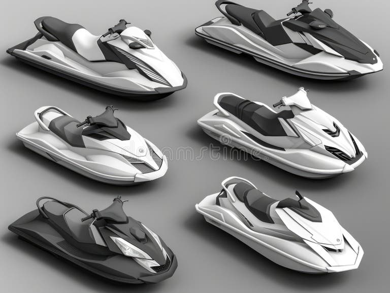 Jet Ski Stack stock image. Image of vessels, adventure - 375861577