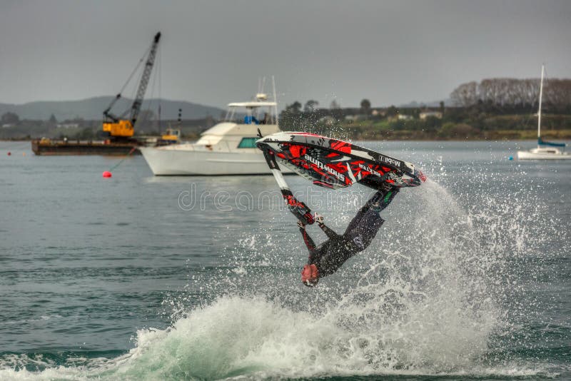 Backflip from a boat editorial stock photo. Image of boat - 44480143