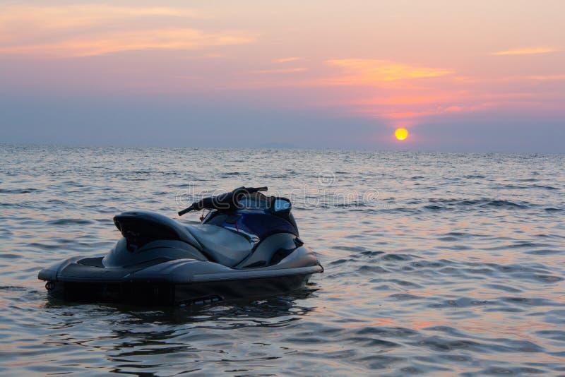 Jetski stock photo. Image of sunset, outdoor, racing, summers - 9983024