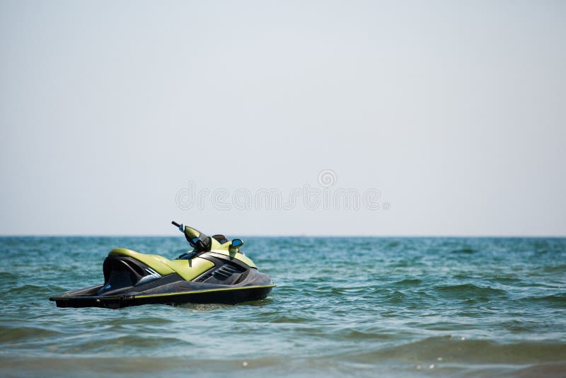 Jet ski in water stock image. Image of transportation - 43664289