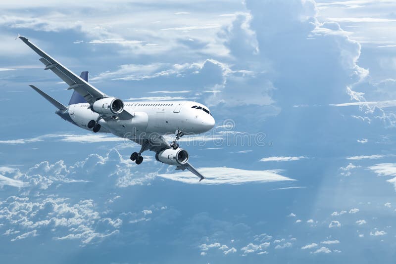 Jet in a sky stock photo. Image of travel, flight, cloudscape - 25714024