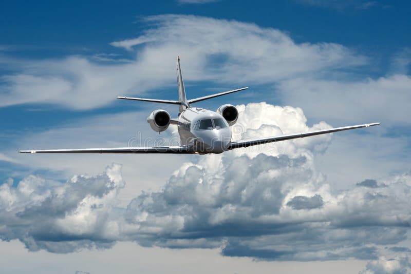 Jet in sky stock image. Image of blue, airline, flight - 33392583