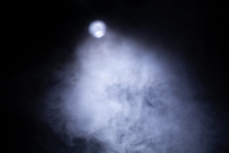 Jet of Smoke on Black Background. Selective Focus Stock Image - Image ...
