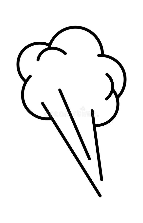 Jet of Steam stock vector. Illustration of smoke, isolated - 275999527