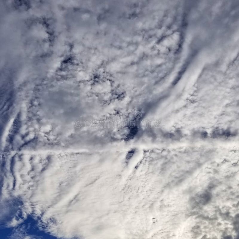 Jet Stream Path through Cloud Stock Image - Image of flew, stream ...
