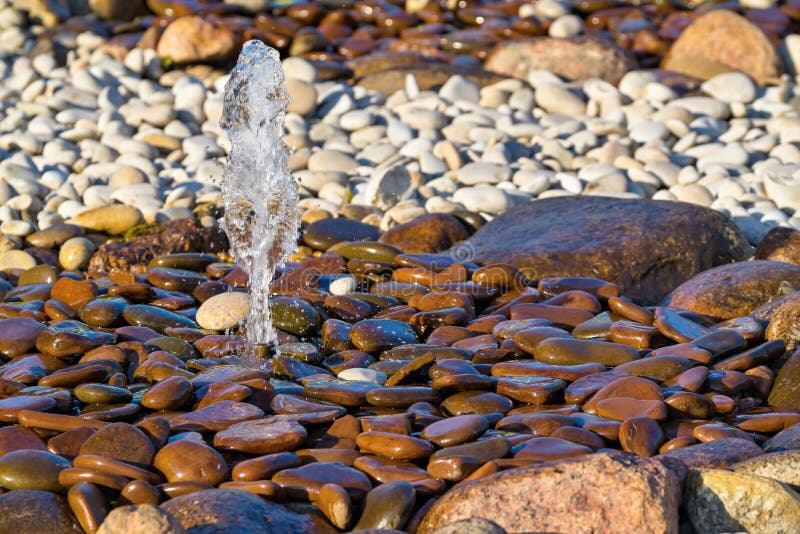 Jet Stream of Water or Fountain Stock Image - Image of foreground ...